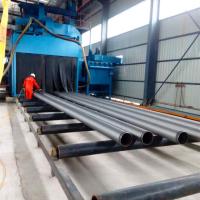 China Roller Conveyor Automatic Sandblasting Machine , Shot Blaster Machine Compact Structure for sale