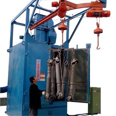 China Tipo máquina do gancho da eficiência elevada da limpeza da oxidação das peças sobresselentes da máquina de sopro do tiro à venda