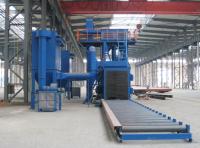 China Automatic Industrial Sand Blasting Machine Roller Conveying Pass Through Type for sale