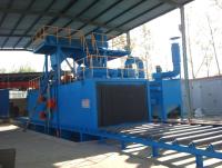 China Automatic Industrial Sand Blasting Machine Roller Conveying Pass Through Type for sale