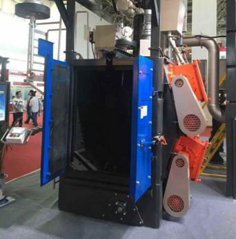 Cina Struttura compatta delle macchine di granigliatura del gancio di rimozione della ruggine per tutte le parti d'uso in vendita