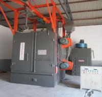 China Vertical Hook Type Shot Blasting Machine Electronic Control System High Productivity for sale