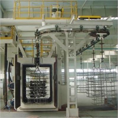 Cina Il passaggio attraverso il tipo macchina del gancio di granigliatura ha migliorato la qualità del rivestimento in vendita