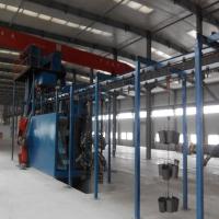 China Overhead Chain Hanger Type Shot Blasting Machine Industrial Shot Blaster High Efficiency for sale