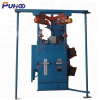 China Electric Fuel Double Hook Type Shot Blasting Machine With Compact Structure for sale