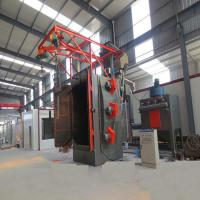 China Hanger Double Automatic Blasting Machine For Lpg Gas Cylinder Compact Structure for sale