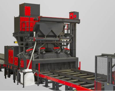 Cina Apparecchio a getto di sabbia industriale di profilo d'acciaio con il sistema di circolazione del proiettile in vendita