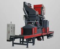 China Large Roller Conveyor Shot Blasting Machine High Efficiency Simple Design for sale