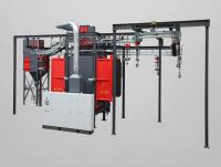 China Surface Cleaning Hanger Type Shot Blasting Machine With Electrical Control for sale