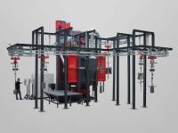 China Surface Cleaning Hanger Type Shot Blasting Machine With Electrical Control for sale
