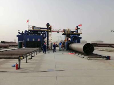 China Máquina de sopro de aço do tiro do feixe de Abrator H da máquina de sopro do tiro do rolo para a oxidação de limpeza à venda