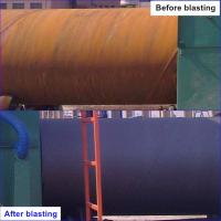 China Grit Blasting Steel Pipe Sand Blasting Machine Customized Power High Efficiency for sale