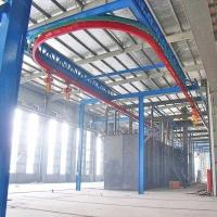 China Hanging Chain Aluminium Hanger Type Shot Blasting Machine for sale