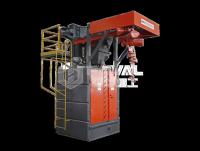 China Remote Hook Overhead Hanger Type Shot Blasting Machine for sale