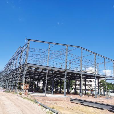 China Metal Steel Structure Warehouse Building Custom Steel Structure Workshop with Mezzanine for sale