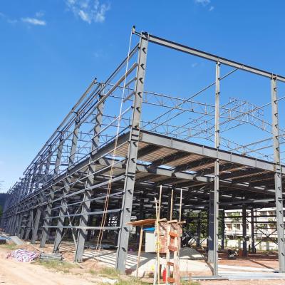 China Metal Steel Structure Warehouse Building Custom Steel Structure Workshop with Mezzanine for sale