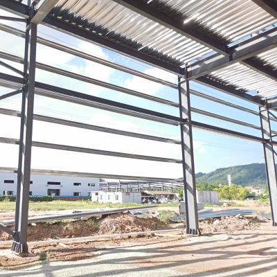 China Metal Steel Structure Warehouse Building Custom Steel Structure Workshop with Mezzanine for sale