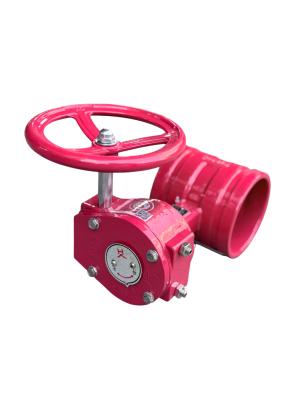 China Manual Handlebar Control Fire Protection Clamp Wafer Type Butterfly Valve for sale
