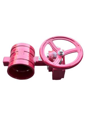 China Manual Handlebar Control Fire Protection Clamp Wafer Type Butterfly Valve for sale
