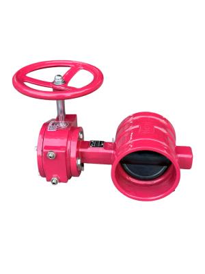 China Manual Handlebar Control Fire Protection Clamp Wafer Type Butterfly Valve for sale
