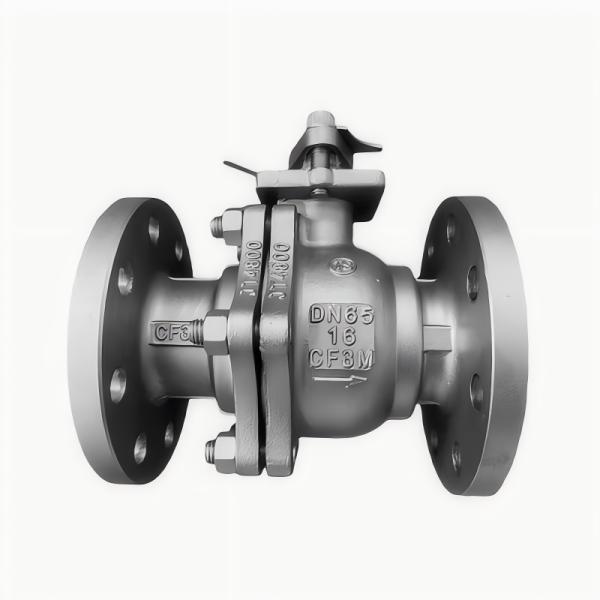 Quality Flanged ball valve two-piece soft-seal floating ball valve Q41F manual 304L stainless steel ball valve for sale