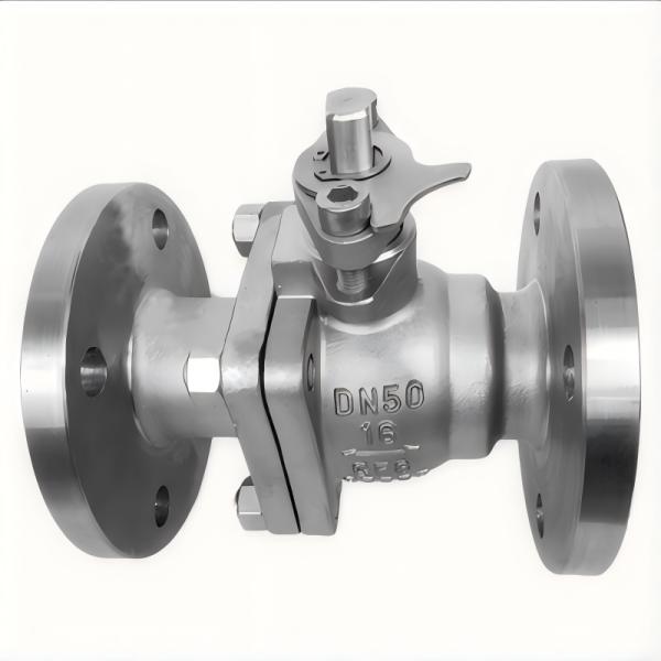 Quality Manual 304L stainless steel ball valve, two-piece soft seal floating ball valve Q41F flange ball valve for sale