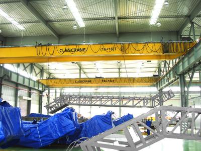 China China manufacture 1-100t double girder overhead crane with electric hoist for sale