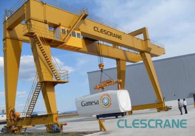 China double beam excellent service gantry crane with heavy duty winch trolley for sale