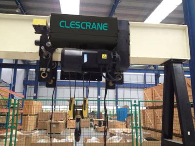 China Fixed standard headroom, 2 lifting directions steel wire rope electric hoist for single beam crane for sale