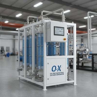 China Hospital And Industry Industrial Oxygen Generator Oil Free With Oxygen Purity 93 Percent Plus Minus Two Percent For Gas Supply for sale