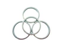 China Custom Neodymium Bonded NdFeB Ring Magnets Compression Molding N52 Grade 60C to 200C for sale