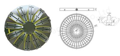 China Ce ISO 580mm Cirkel Permanente Magnetische Klem Te koop