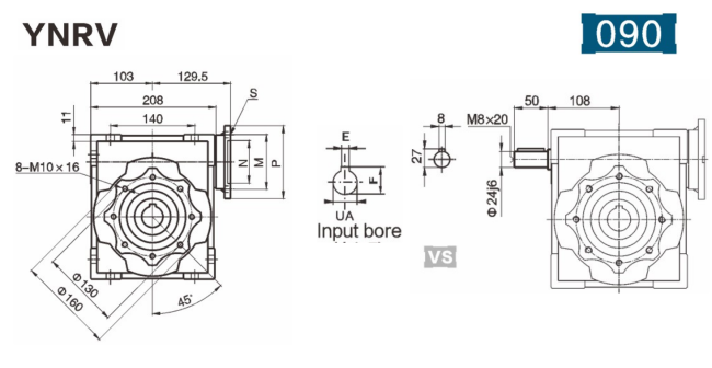 nmrv090 worm gearbox