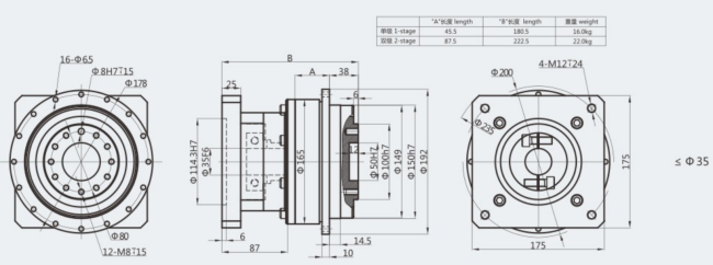 servo motor gearbox