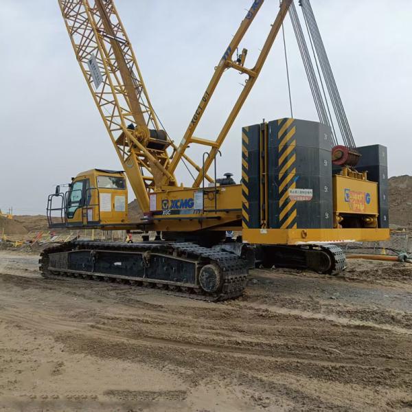 Quality Used Crawler Crane 450 KW Engine 7-19m Jib Length for sale