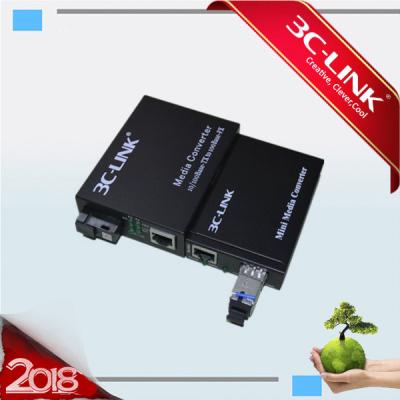 Cina Mini convertitore a fibra ottica durevole di media/convertitore Ethernet della fibra con 10/100Mbps in vendita