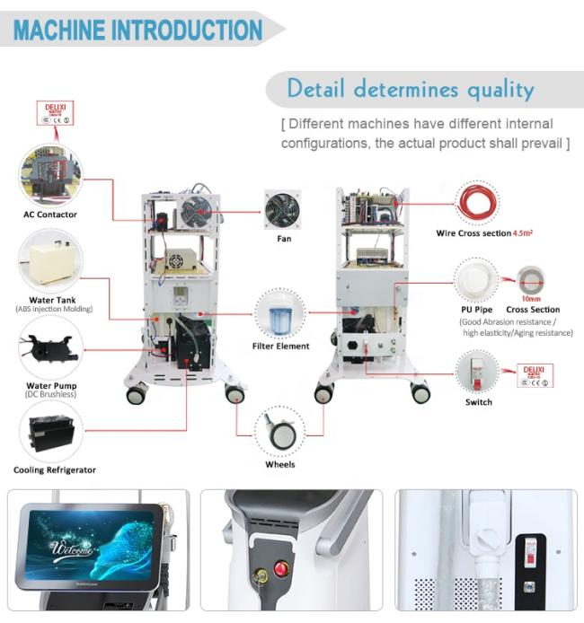 Diode Laser Hair Removal 755 808 1064 nm Laser Tattoo Removal Medical Beauty Equipment