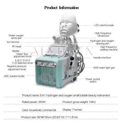 Cina Macchina portatile 7 di bellezza della hydra in 1 ossigeno Jet Peel facciale di Dermabrasion dell'acqua in vendita