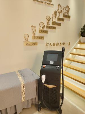 Cina Macchina di depilazione laser per il ringiovanimento della pelle Logo personalizzato schermo tattile da 10,4 pollici in vendita