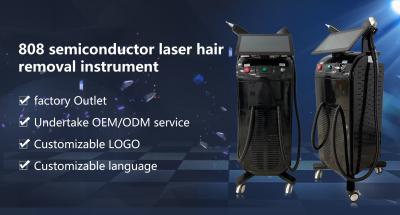 Cina Dispositivo di depilazione laser in platino da 1200 W Dispositivo di depilazione laser di Titanio Medical Ce Diode Dispositivo di depilazione laser Triple Waves Ice 808 nm in vendita
