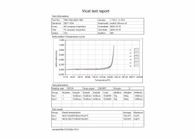 China HDT VICAT Testing Machine Featuring Computer Display Operation and Precise Temperature Adjustment for Non Metallic Material Testing for sale