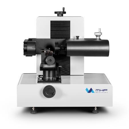 Close-up view of tool measurement process