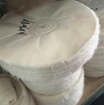 China Customized Disc Cotton Yellow Cloth Polishing Spiral Sewn Buffing Wheels for Polishing for sale
