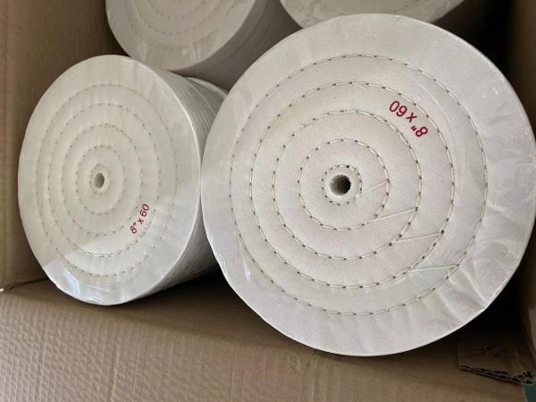Quality 4x50 Layers Cotton Cloth Buffing Wheel for Polishing Stainless Steel 8inch for sale