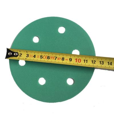 Cina 150mm 180 Grit Hook And Loop PET Film Backing Sanding Disc con facile installazione in vendita
