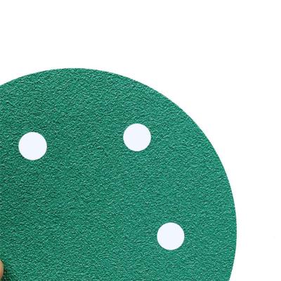 Cina 150mm 180 Grit Hook And Loop PET Film Backing Sanding Disc con facile installazione in vendita