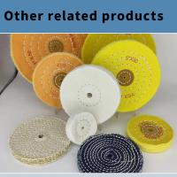 China Customized Abrasive Size Surface Buffing Cloth Wheel for Smooth Polishing Cotton Wheel for sale