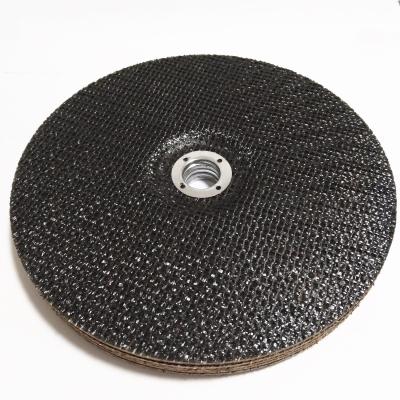 中国 2つの金属リングとブラック107ファイバーグラスバックプレートパッドを持つフラップディスク磨削ツール 販売のため