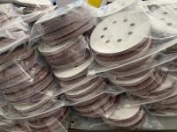 China Multiple Holes Sandpaper Hook and Loop Replacement Disc for 150mm Abrasive Paper for sale