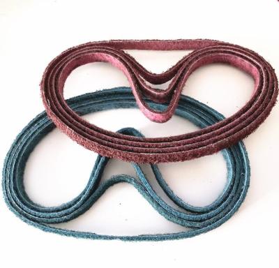 China Gepersonaliseerde grootte Stofstof rollen zandpolijst Niet-geweven oppervlak conditionering Nylon zandband Te koop